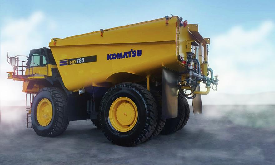 Komatsu introduces concept autonomous water truck | Komatsu